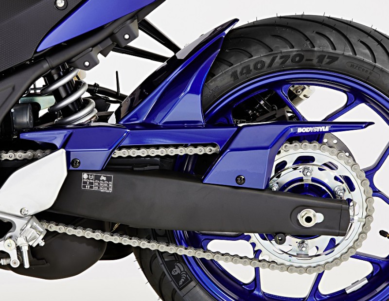 Rear hugger Yamaha YZF-R3 15-16 blue fender mudguard cover | eBay