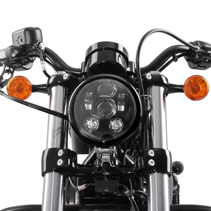 LED Scheinwerfer Set + Scheinwerfer Grill 5,75 Zoll für Harley ...